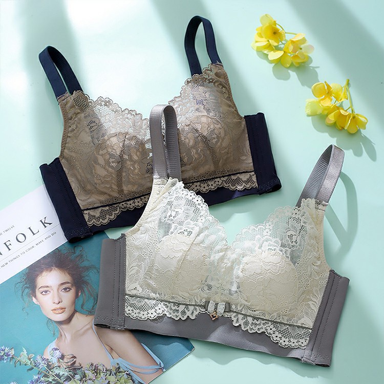 Latex Underwear Women's Ultra-Thin Style Big Breasts Look Small Reduce Accessories Anti-Sagging ...