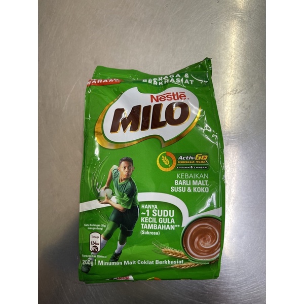 Nestle MILO Activ-Go Chocolate Malt Powder 200g,400g,900g | Shopee Malaysia