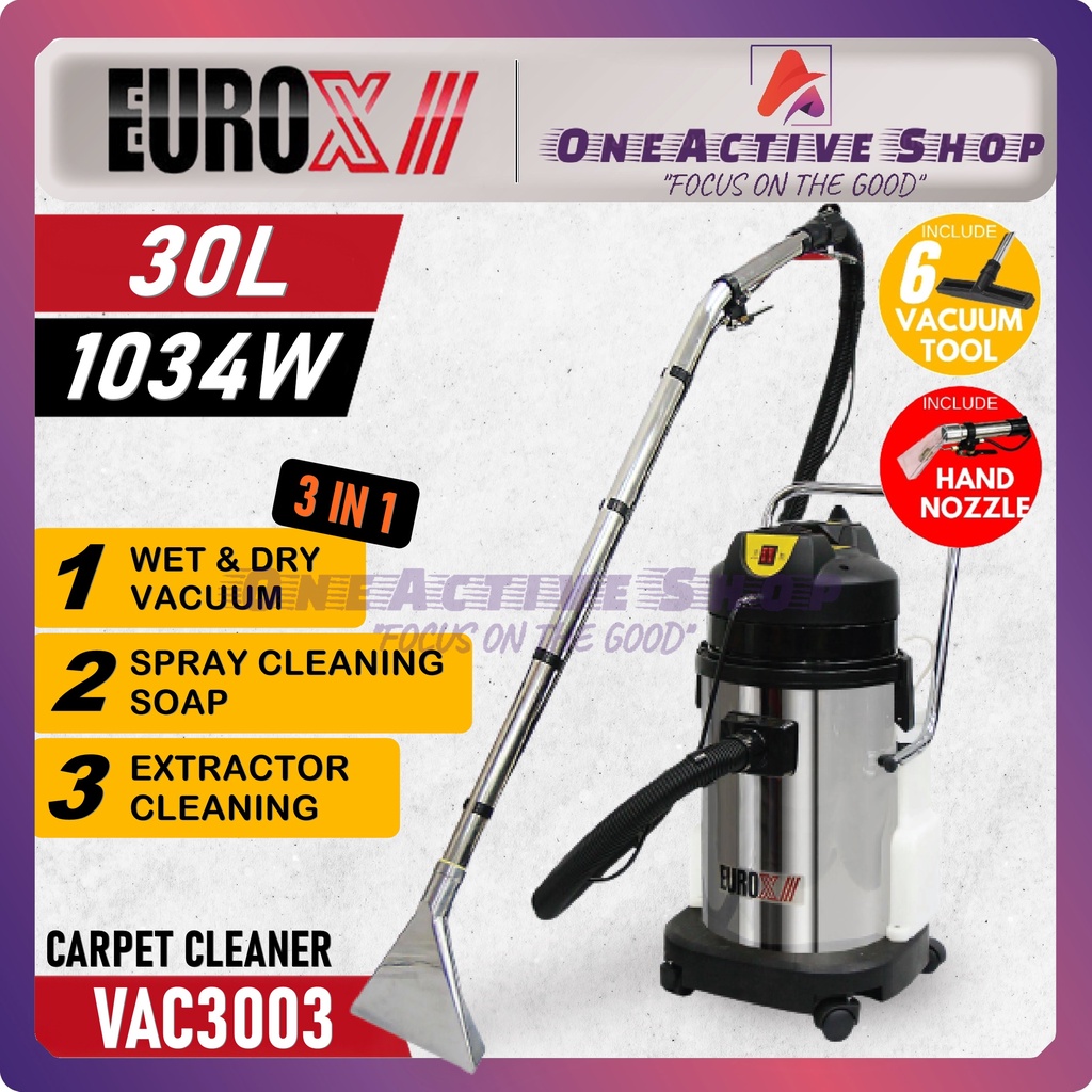 EUROX 30L Carpet Cleaner VAC3003 - 6 Month Warranty ( EUROX CARPET ...