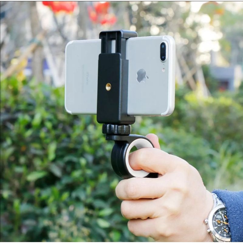 Universal Handheld Mobile Phone Camera Ring Gimbal Stabilizer Handle ...