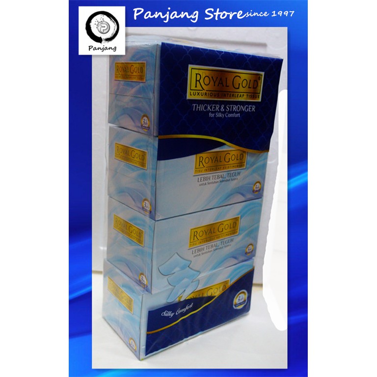 ROYAL GOLD BOX TISSUE COLOR TINTED ( 120 HELAI X 4 BOX ) | Shopee Malaysia