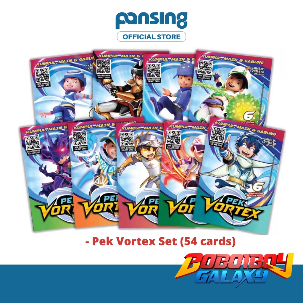 BOBOIBOY Galaxy Card Full Set : Pek Vortex Kad Trading Card TCG (54 ...