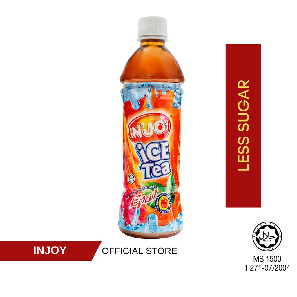 InJoy Apple Iced Tea 500ml 清爽苹果冰紅茶 (少糖) (Less Sugar) | Shopee Malaysia