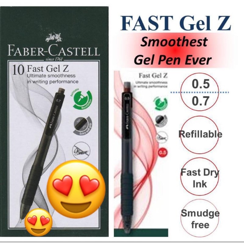 Faber-Castell Fast Gel Z - 🔥🔥🔥pack of 1 | Shopee Malaysia