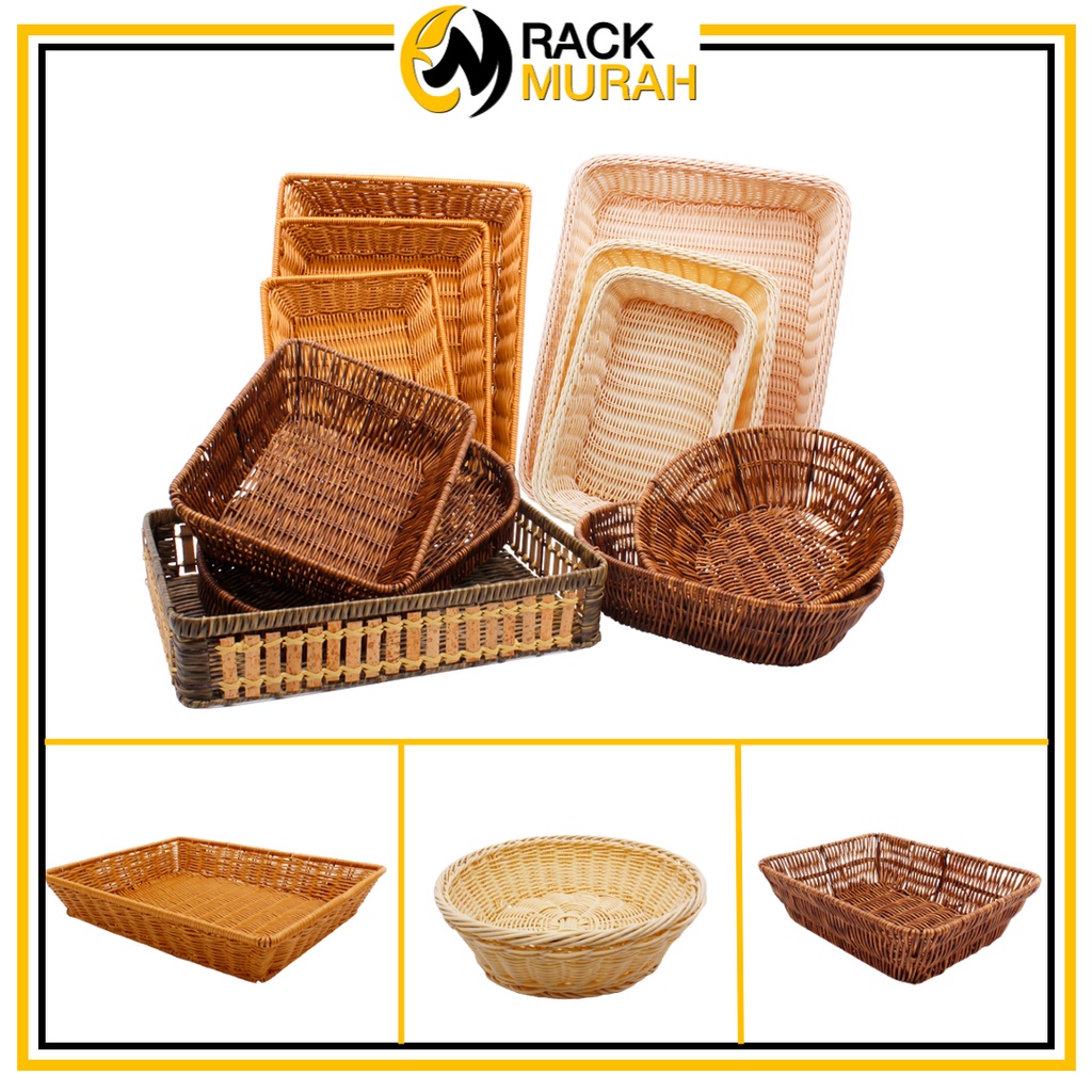 BAKUL ROTAN 3 SIZE BASKET RATTAN 3 SIZE | Shopee Malaysia