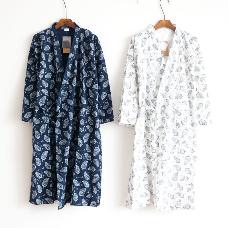 [ Ready Stock ]Jubah 100% Cotton Jacquard Men Kimono Japanese Style ...