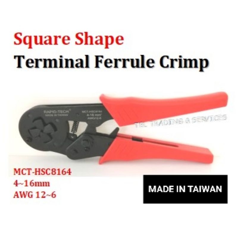 Square Shape Crimp Ferrule Terminal Crimping Tool HSC8164 4~16mm ...