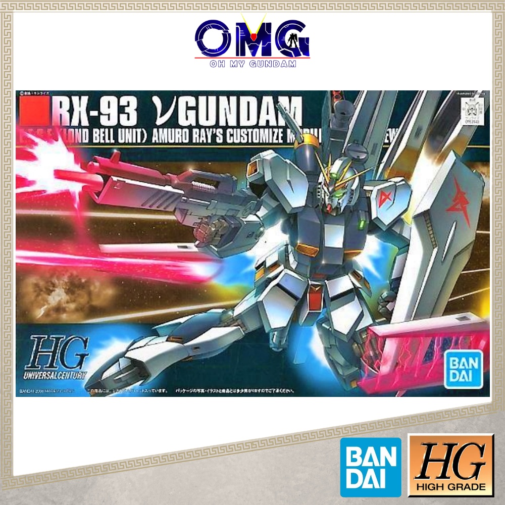 Bandai HGUC RX-93 Nu Gundam 57953 HG Nu Gundam HG RX93 V HGUC Nu RX-93 Nu 1/144 RX-93 V ...