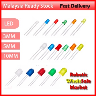 10pcs 3/5/10mm LED Light Emitting Diode | Shopee Malaysia