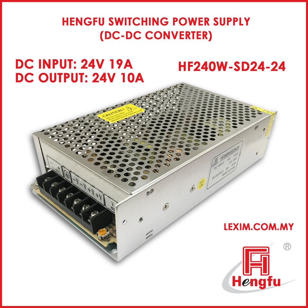 HF240W-SD24-24 HENGFU DC-DC Converter Input 24V DC Output 24V DC SMPS AC-DC Converter Laser ...