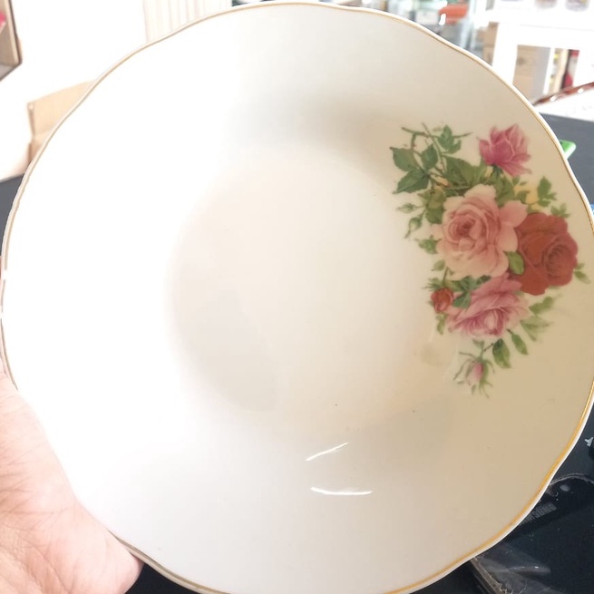 Pinggan Makan Rose Porcelain (1pc) | Shopee Malaysia