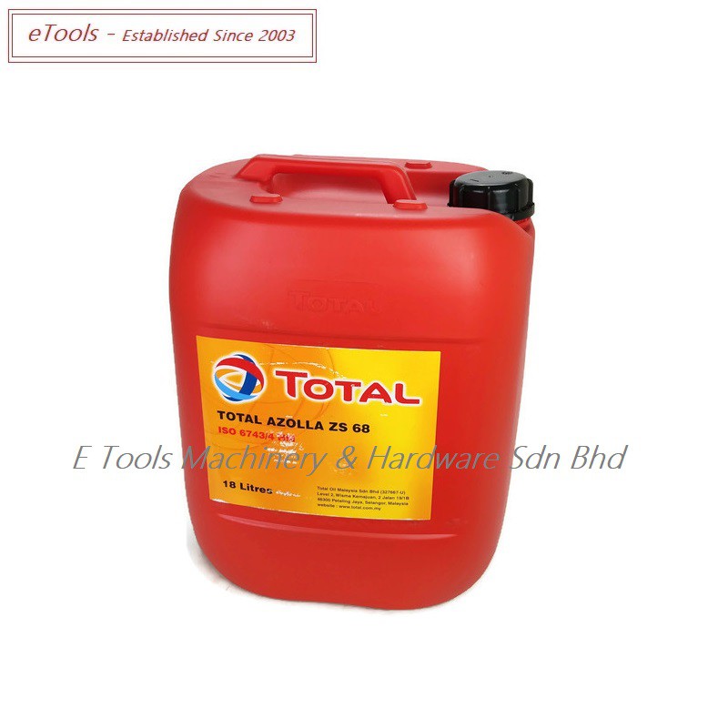 ORIGINAL TOTAL HYDRAULIC 68 LUBRICATION OIL - HM CLASS AZOLLA | Shopee ...