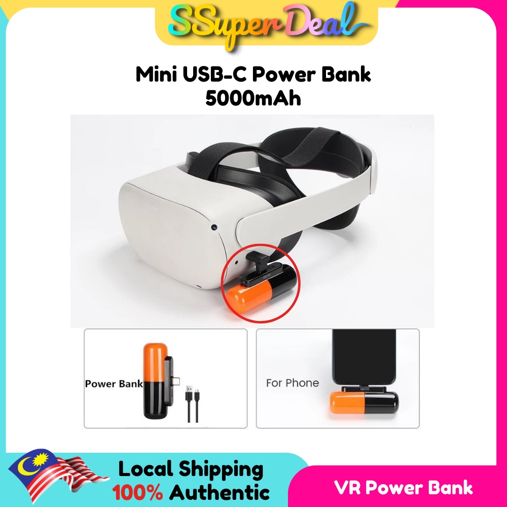 (Accessories Oculus) USB-C Power Bank for Oculus Quest 2 and ...