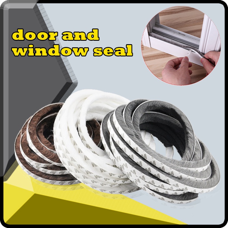 10meters Self-adhesive Sealing Wind-proof Brush Strip For Home Door ...