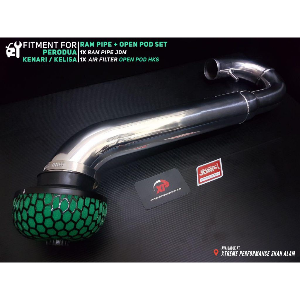 ORIGINAL READY STOCK JDM SPORT RAM PIPE WITH HKS AIR AIR FILTER SET FOR ...