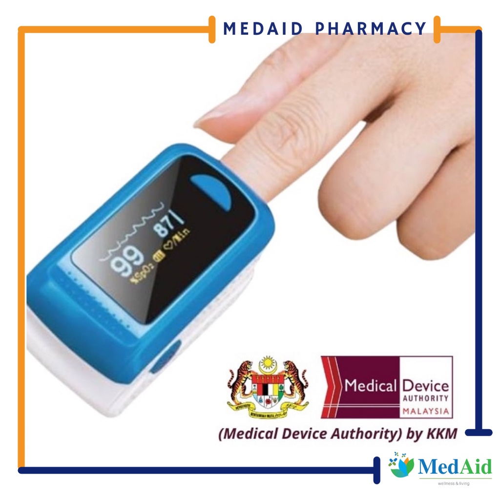 【MDA CERTIFIED】Fingertip Pulse Oximeter Accurate & Fast Spo2 Reading ...