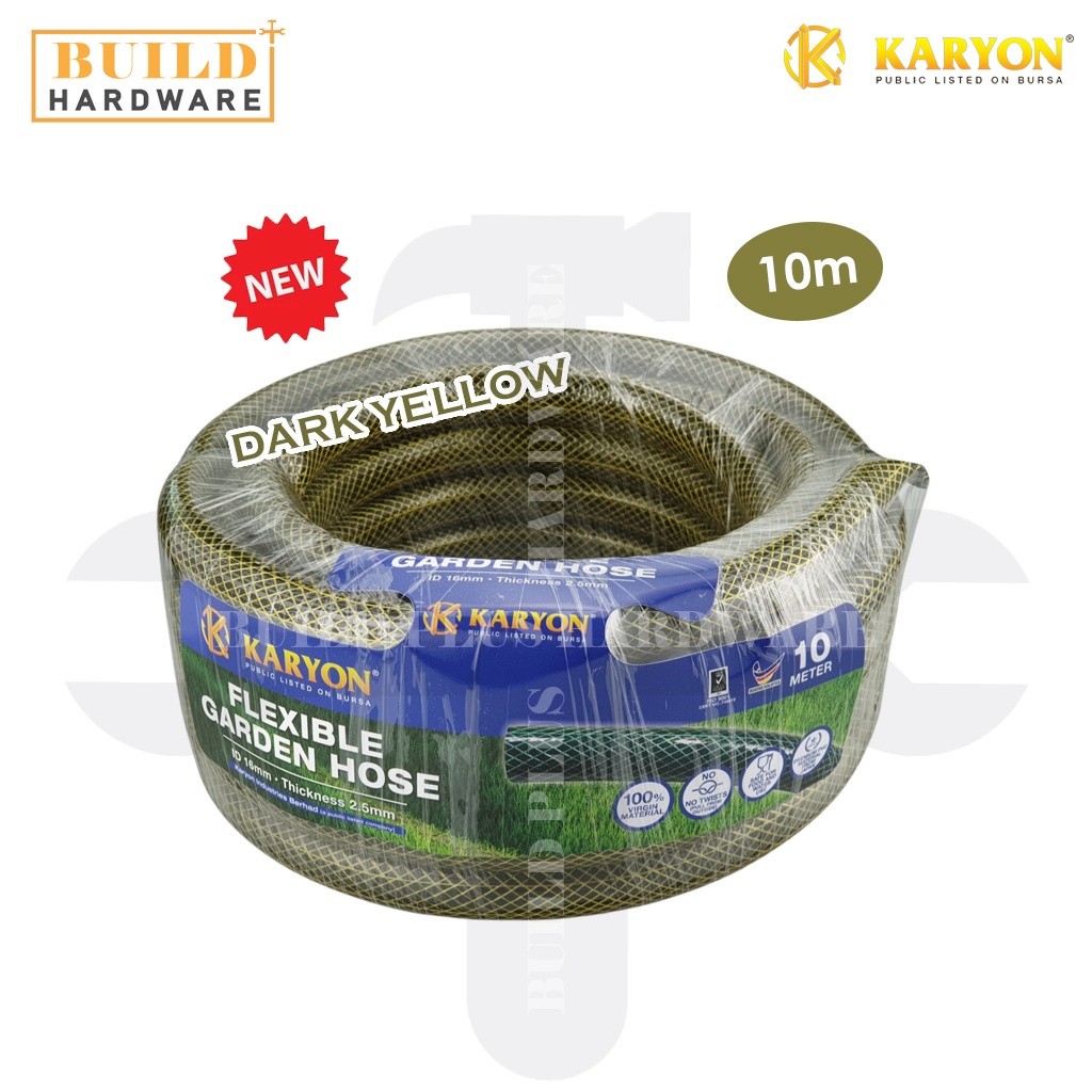 KARYON 5m/10m/15m/20m/30m 2.5mm Reinforced PVC Flexible Garden Hose ...