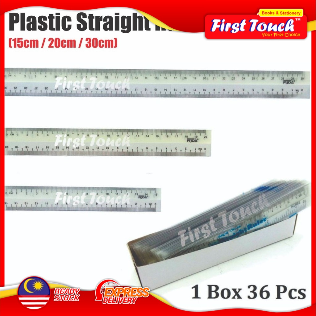Flexible Plastic Student Straight Ruler 15cm 20cm 30cm (36pcs / Box ...