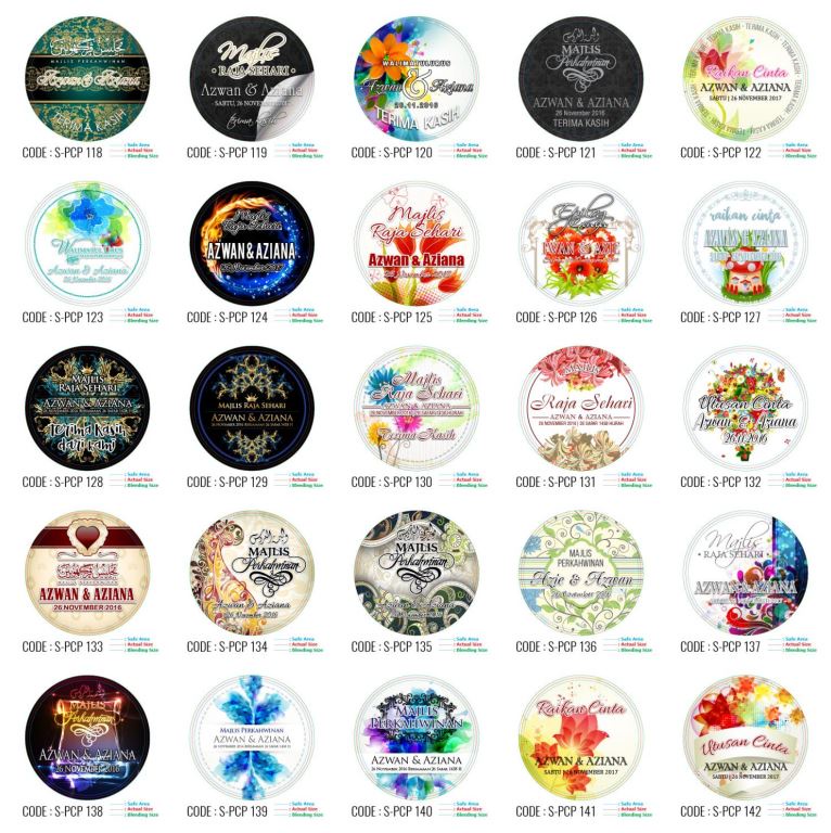 Sticker Wedding Door Gift Stiker Kenduri Kahwin Murah Stickers Doorgift ...