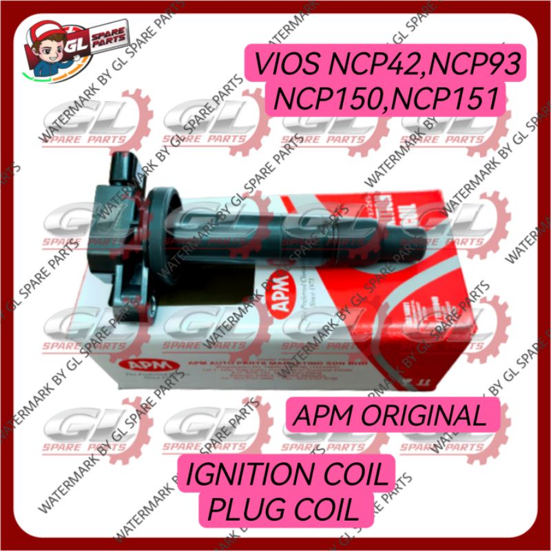 TOYOTA VIOS NCP42 NCP93 NCP150 NCP151 IGNITION COIL PLUG COIL 100% ...