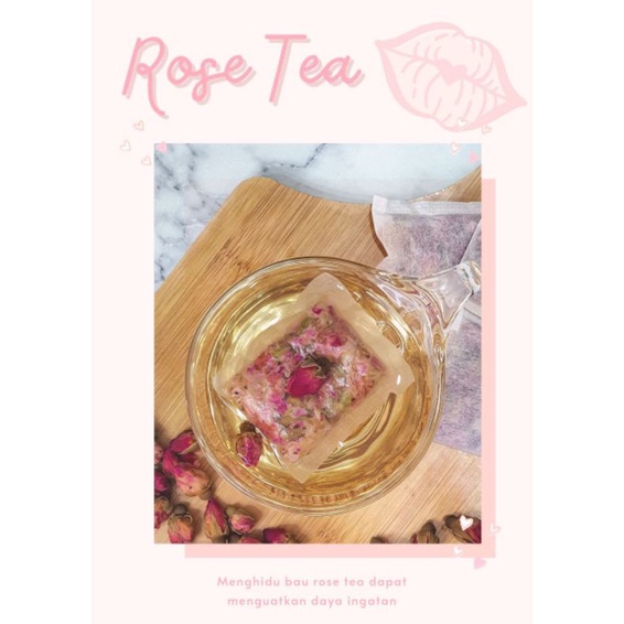 🌹 AROMA 🎁 + Teh Putik Ros Rose Bud Tea Bunga | Shopee Malaysia