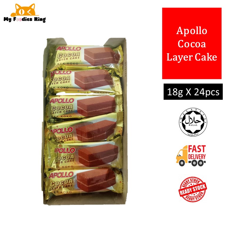 18g x 24pcs Apollo Layer Cake Assorted Flavor [ My foodies King ...