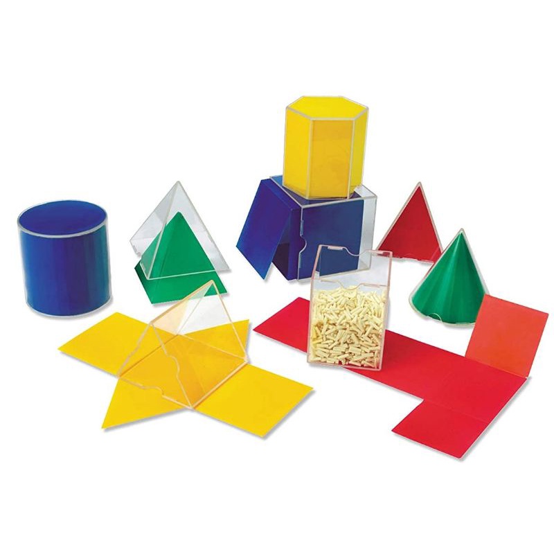 [Ready stock] 8pcs Geometric Model Disassemble Cube Cylinder Cone Toy ...