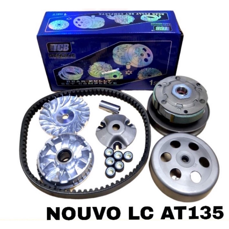 YAMAHA NOUVOLC NOUVO LC AT135 CVT PULLY COMPLETE SET CVT SET WITH V ...