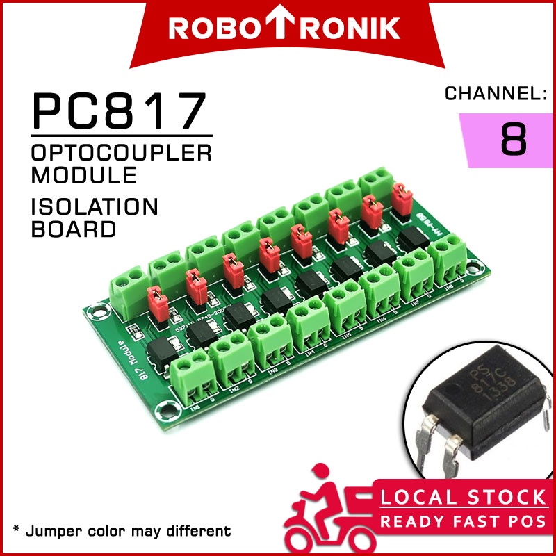 817 Optocoupler Isolation Board 2 4 8 Channel (Two Four Eight Way ...