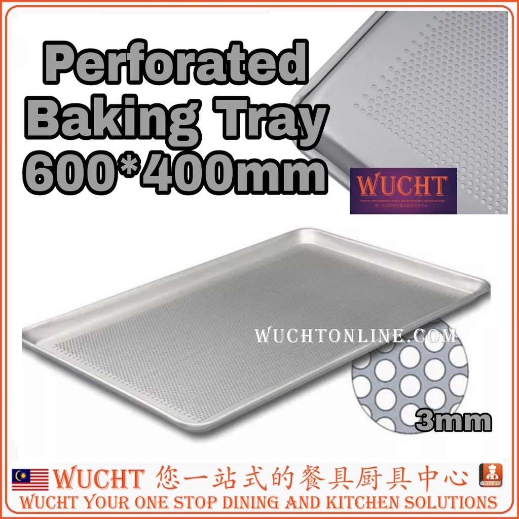 【WUCHT】60 x 40 cm Commercial Quality Aluminium Perforated Baking Tray ...