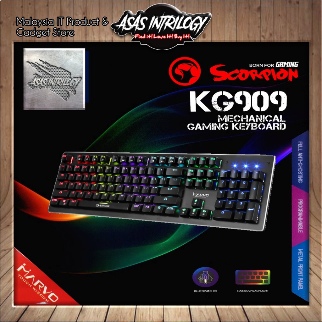MARVO KG909 Scorpion MECHANICAL GAMING KEYBOARD | Shopee Malaysia