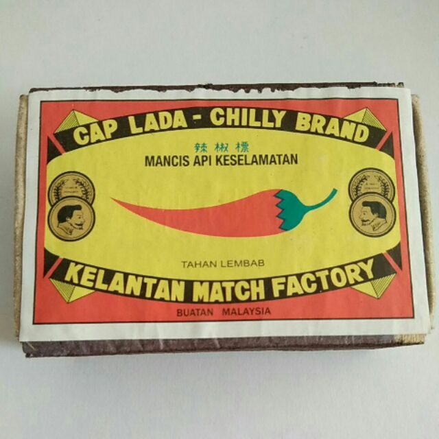 Mancis Kayu Cap Lada Dalam Kotak 1 box kecil fast to ship | Shopee Malaysia