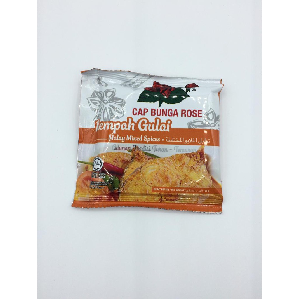 REMPAH GULAI CAP BUNGA ROSE 35G X 10'S (READY STOCK) | Shopee Malaysia
