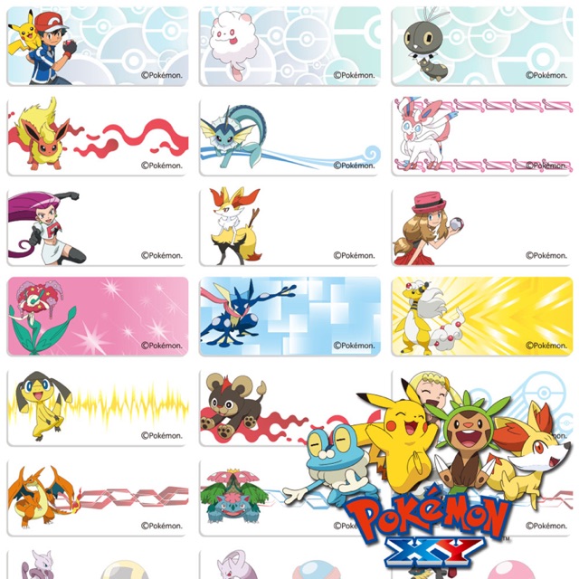 Name stickers- Pokemon 3013 | Shopee Malaysia