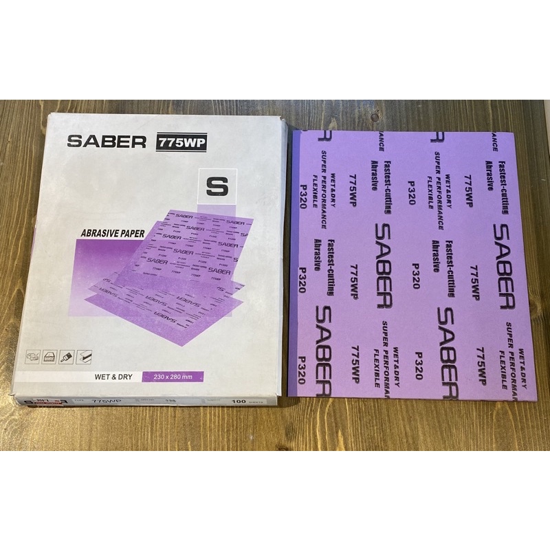 SABER 775WP Abrasive Sheet (Wet & Dry) | Shopee Malaysia