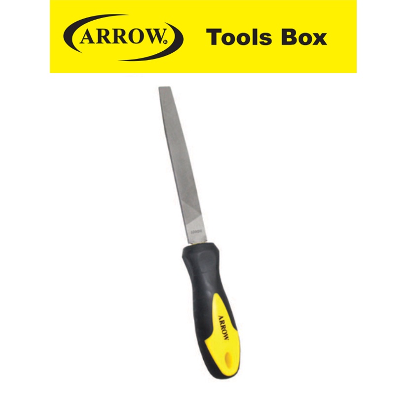 ARROW AFF6 AFF8 AFF10 FLAT FILE WITH HANDLE EXTRA HARDENED STEEL FILE ...