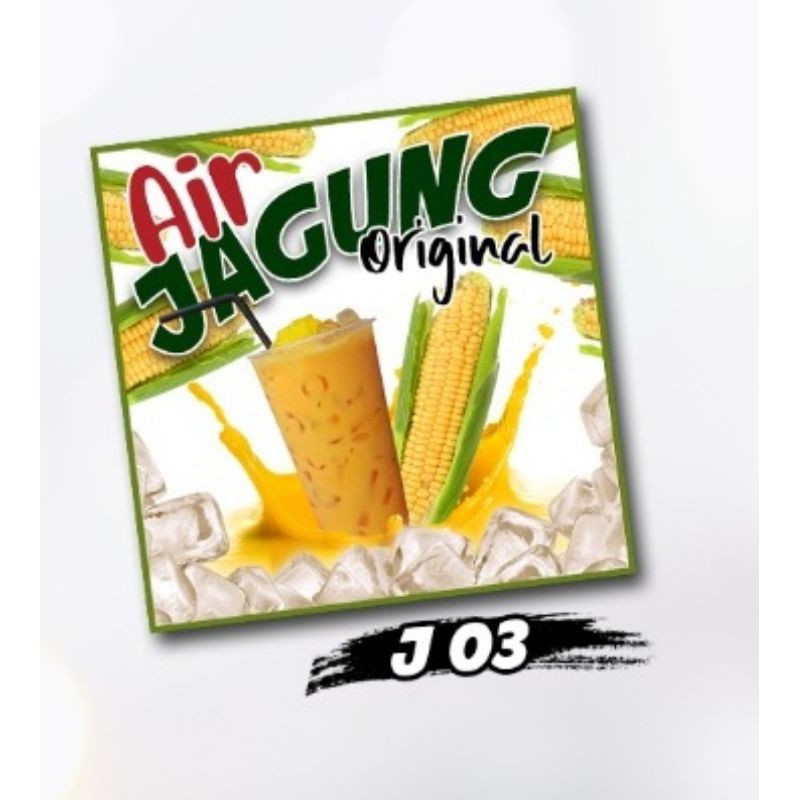 Sticker Air Balang ️Air Jagung Flavour ️ (Didatangkan dengan design ...
