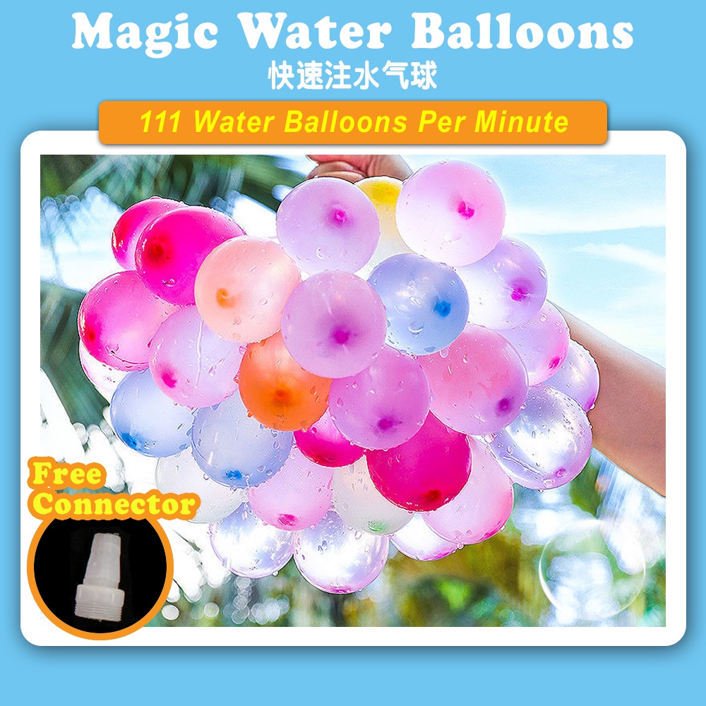 Magic Balloons Fill 111 Water Balloons Per Minutes Outdoor Play Water ...