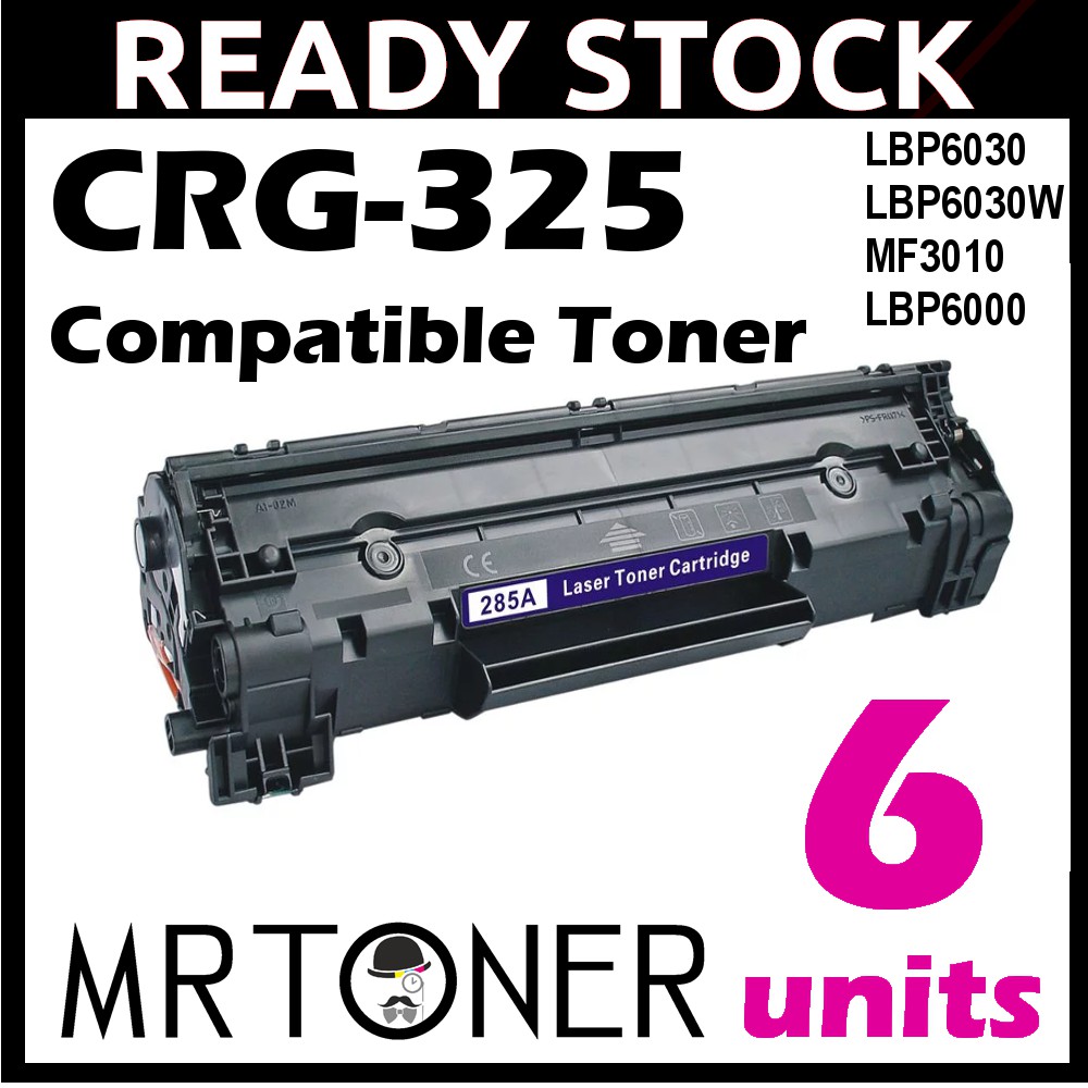 6x Canon Cartridge 325 Compatible Toner For MF3010 LBP6030W LBP6000 ...