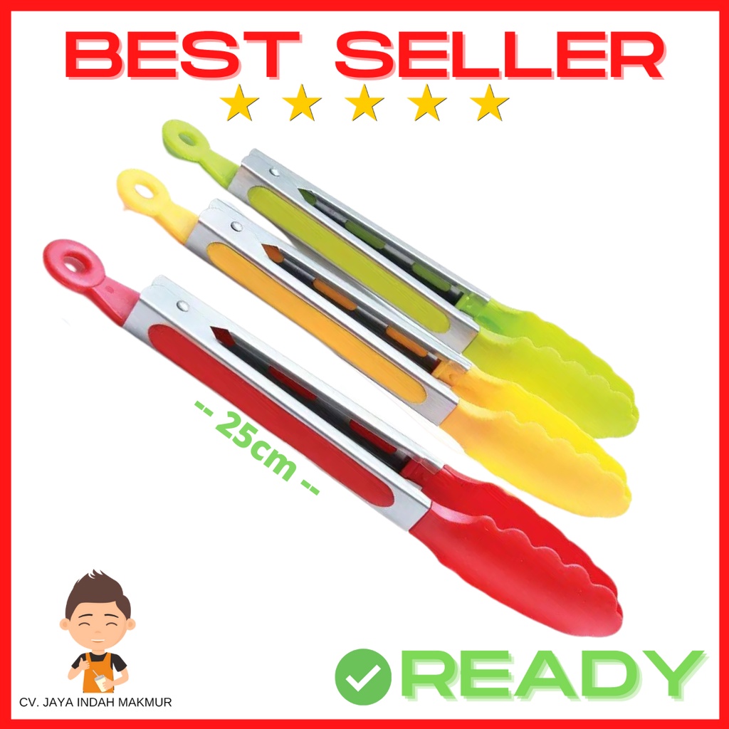 Silicone Tongs Clamps Food Clamps Fried Cake Grill BBQ Grill | Shopee ...