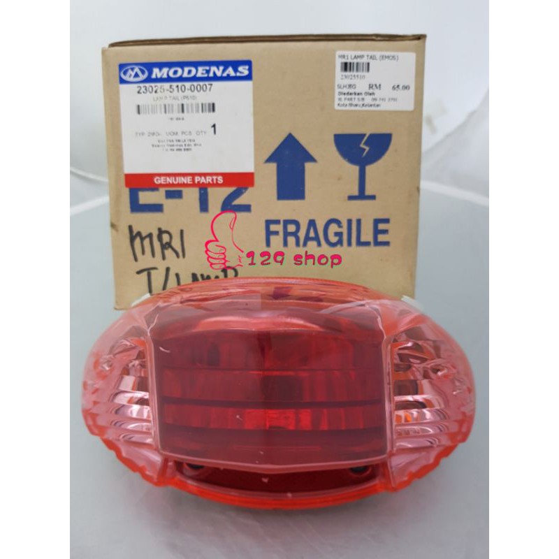 Modenas MR1/Kriss Tail Lamp Assy / Lampu Belakang / Lampu Brake (23025 ...