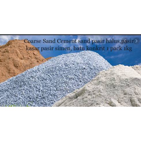 Coarse Sand Cement sand pasir halus,pasir kasar pasir simen 1 pack 1kg ...