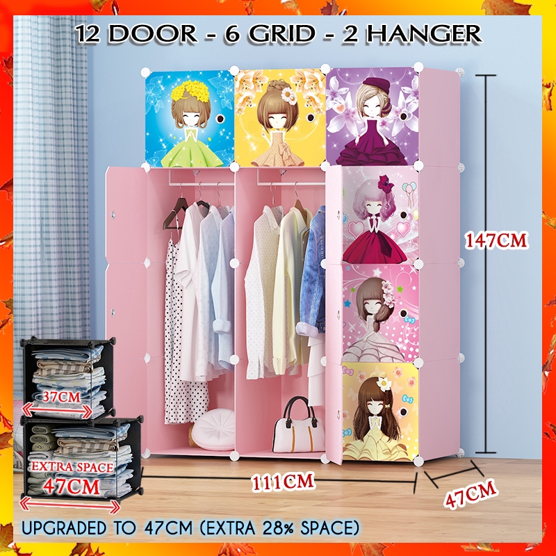 🔥🔥MHJ (Multi Size )Portable Wardrobe Cubes Design DIY Clothes Storage ...