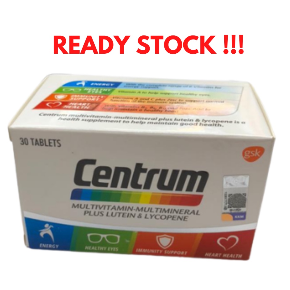 Centrum Multivitamin -Multimineral Plus Lutein Healthy Eyes & Lycopene ...