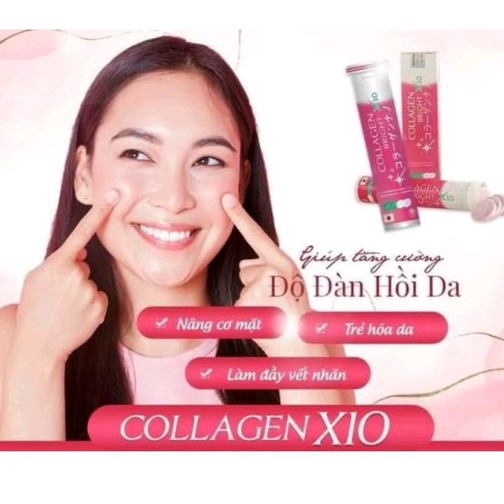 Genuine collagen bright X10 effervescent tablets (Box of 20v) | Shopee ...