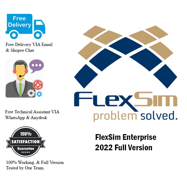 FlexSim Enterprise 2022 Full Version | Shopee Malaysia