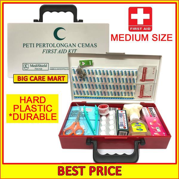 Peti Kecemasan/First Aid Kit Box 19 items Inc Paracetamol [JES ...