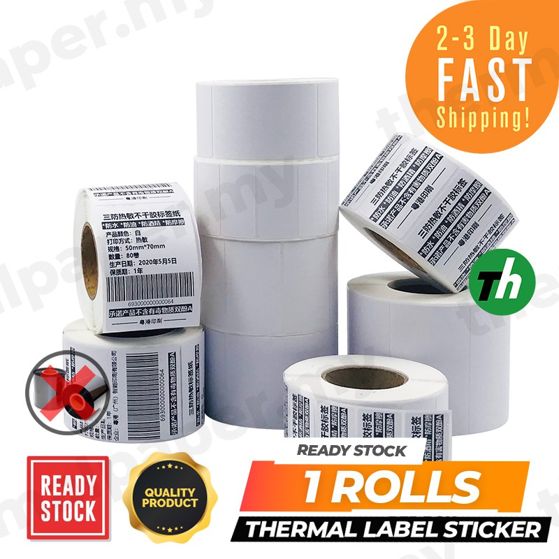 Barcode Sticker Thermal Label Sticker * READY STOCK* | Shopee Malaysia