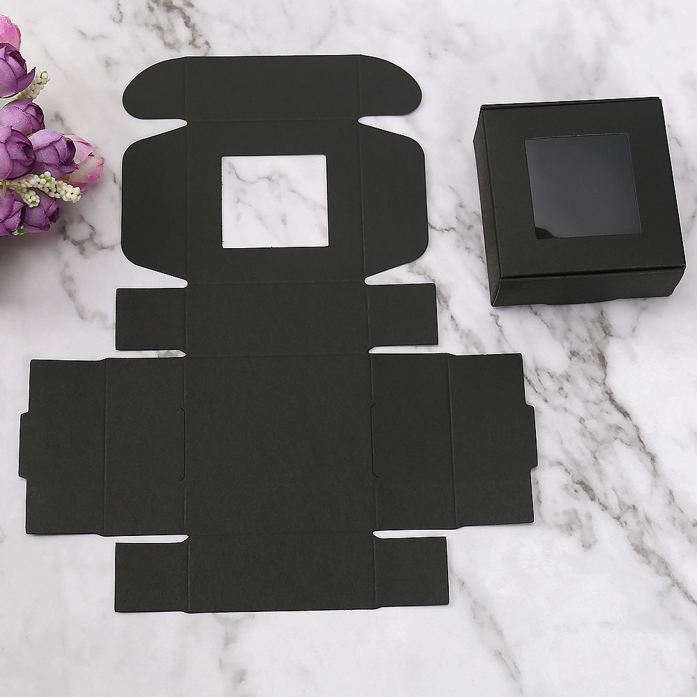 Square Window Gift Box / Kraft Paper Window Box /Surprise Gift Box ...