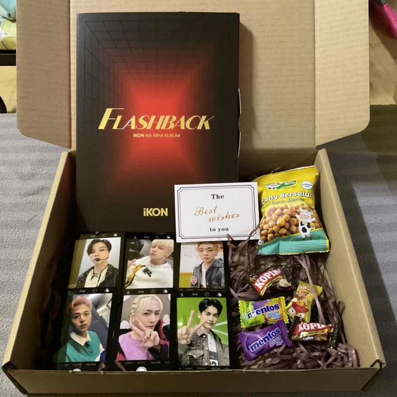 Gift Box Unsealed Album IKON Flashback | Shopee Malaysia